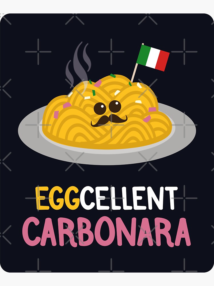 "Italian Flag Pasta Carbonara | Funny Gift Ideas | Italy Meme" Sticker ...