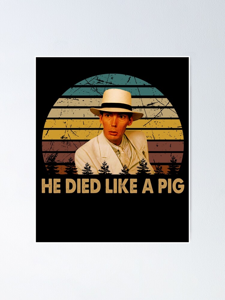 "he died like a pig Frank Nitti character poster" Poster for Sale by ...