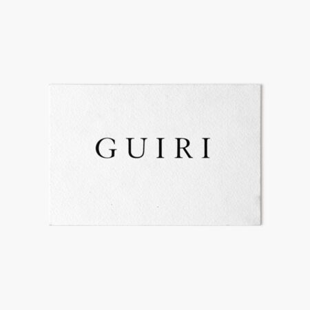 "GUIRI LOGO" Art Board Print by GUIRI-OFFICIAL | Redbubble