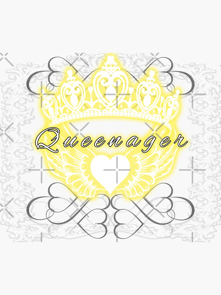 "Queenager" Sticker by A-T-H | Redbubble