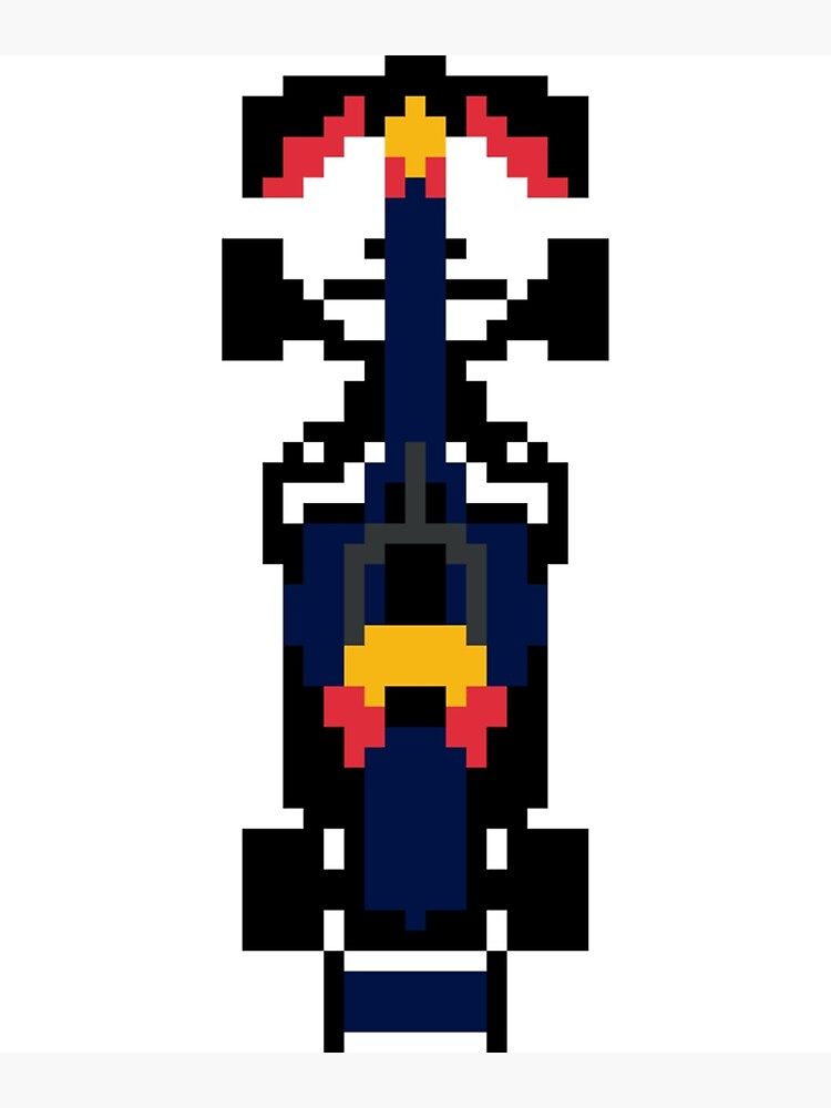 "Red Bull F1 Car pixel art " Art Print for Sale by ssousogai | Redbubble