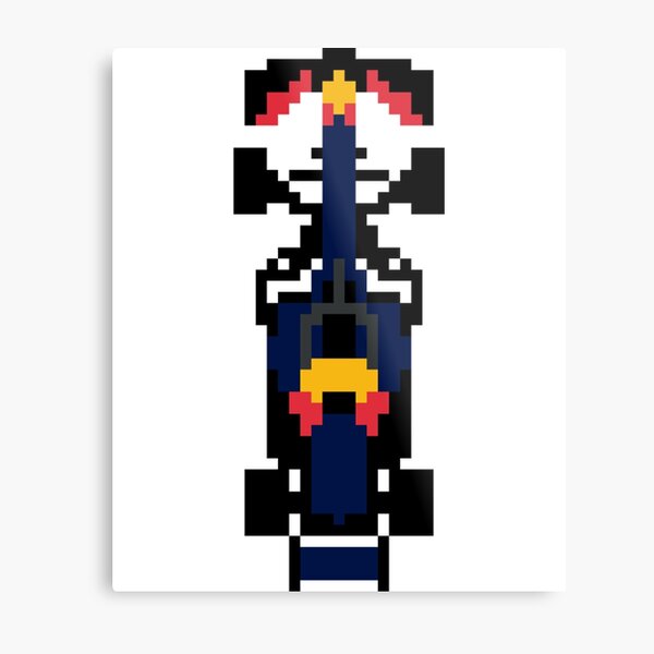 "Red Bull F1 Car pixel art " Metal Print by ssousogai | Redbubble