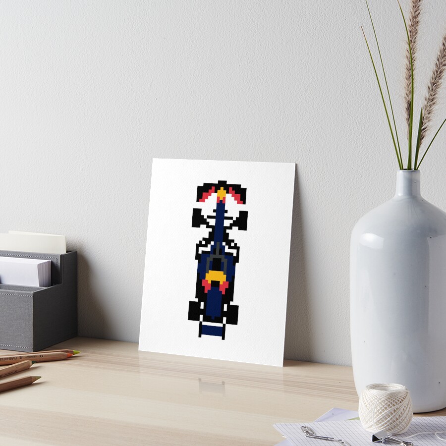 "Red Bull F1 Car pixel art " Art Board Print for Sale by ssousogai ...