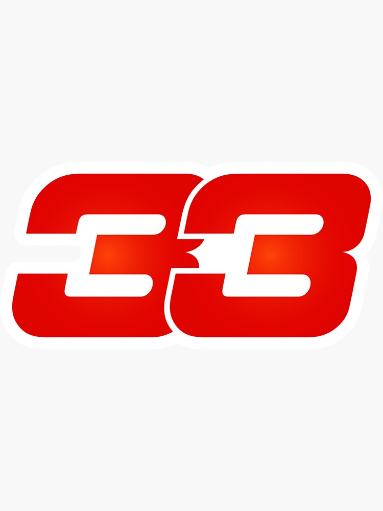 "No. 33 Max Verstappen " Sticker for Sale by ssousogai | Redbubble