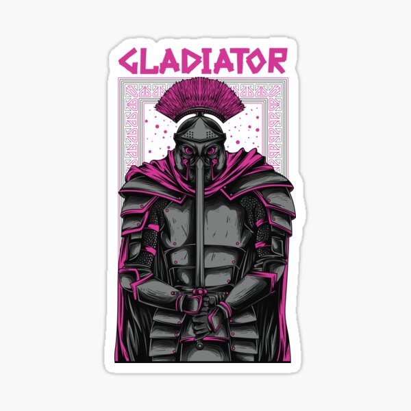 "PINK GLADIATOR" Sticker for Sale by diego75bcn | Redbubble