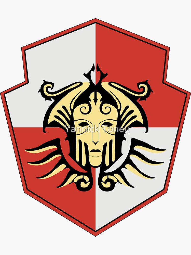 "Orlesian Heraldry - Dragon Age Quote Art" Sticker for Sale by YTBooks ...