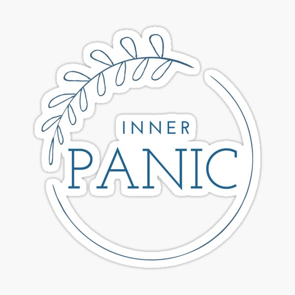"Inner Panic" Sticker by Vollies | Redbubble