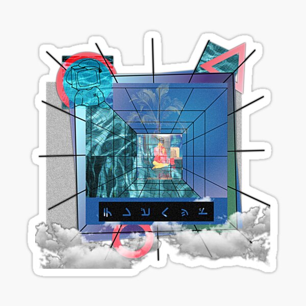 "tv head" Sticker by Bonkatomic | Redbubble