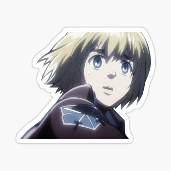 "Armin Arlert (Attack on Titan)" Sticker for Sale by kawaiicrossing ...