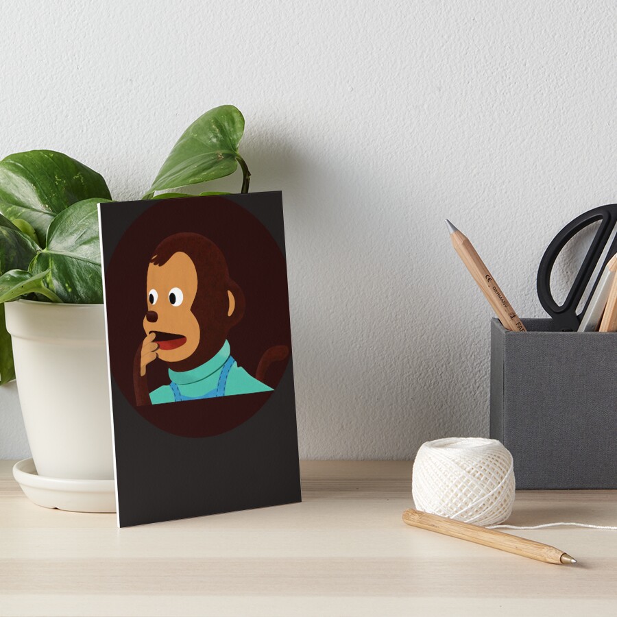 "Kento aka Pedro Surprised Shocked Monkey Meme Circle Illustration ...