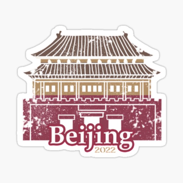 "Beijing 2022 " Sticker for Sale by JLCDesignzz | Redbubble