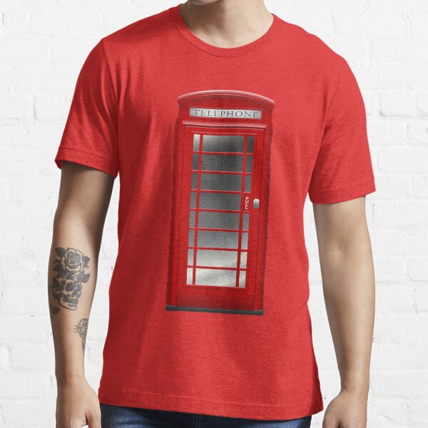 "London Red Phone Booth Box " T-shirt for Sale by CroDesign | Redbubble ...