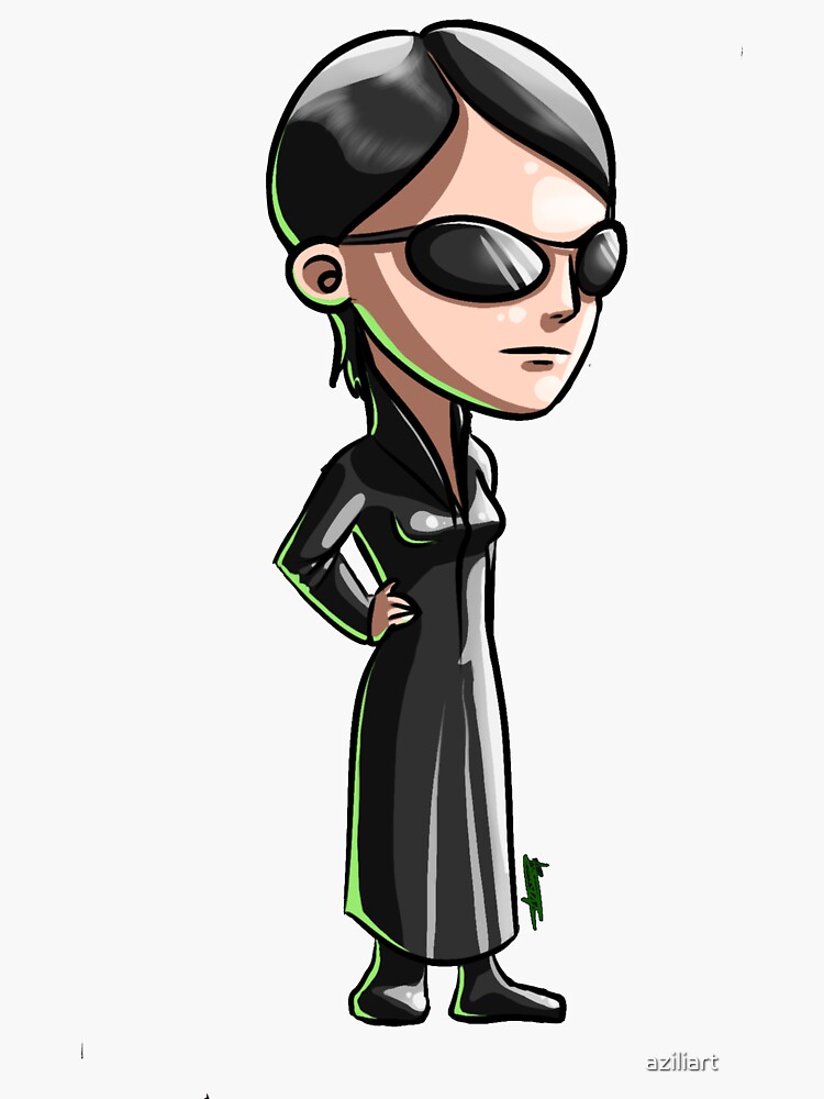 "Chibi Trinity- Matrix" Sticker for Sale by aziliart | Redbubble