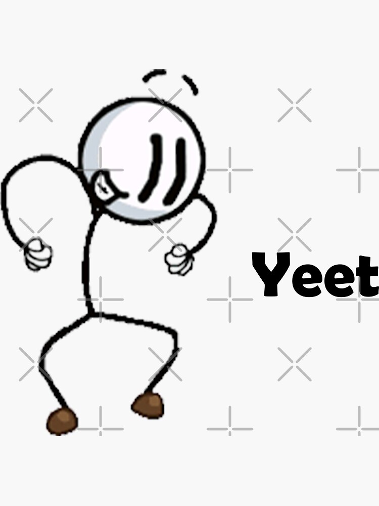 "Stickman Yeet" Sticker for Sale by MTmix | Redbubble