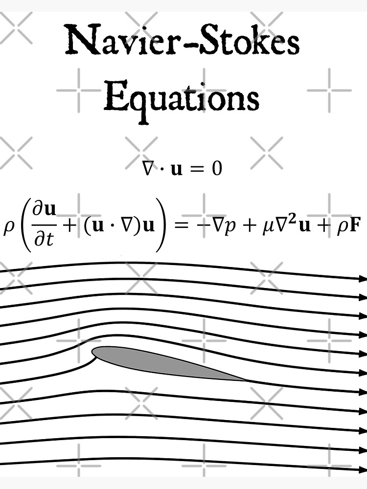 Impression rigide for Sale avec l'œuvre « Navier-Stokes Equations Fluid ...