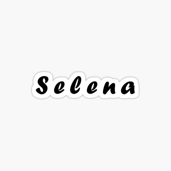"Selena name" Sticker for Sale by gmstockstudio | Redbubble