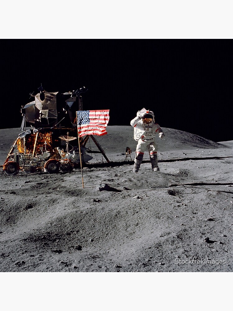 Bandera Del Apolo 16 Con Firmas