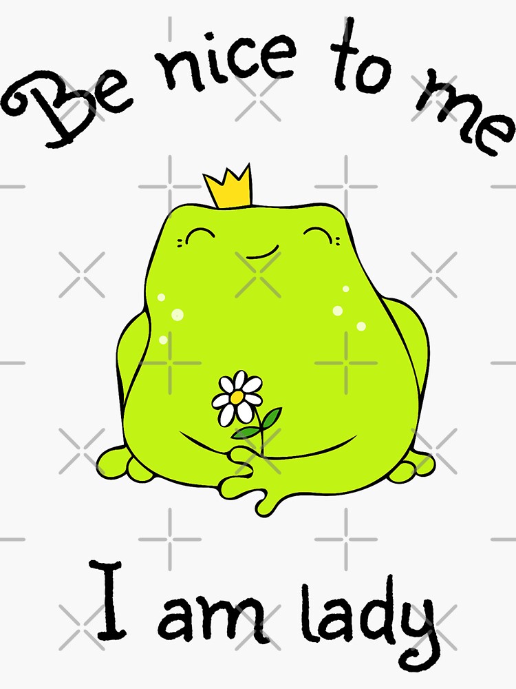 "Frog lady" Sticker by Chiretto | Redbubble