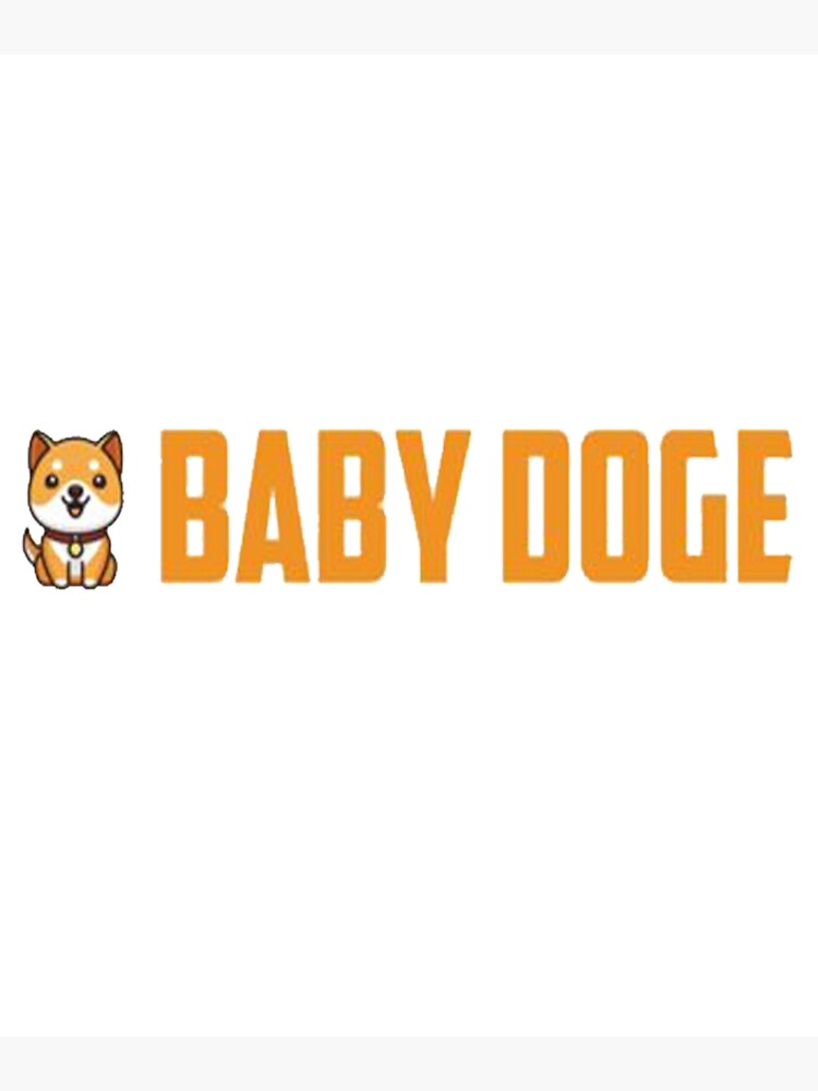 "Baby Doge Logo to the moon" Poster by Lydialee56 | Redbubble
