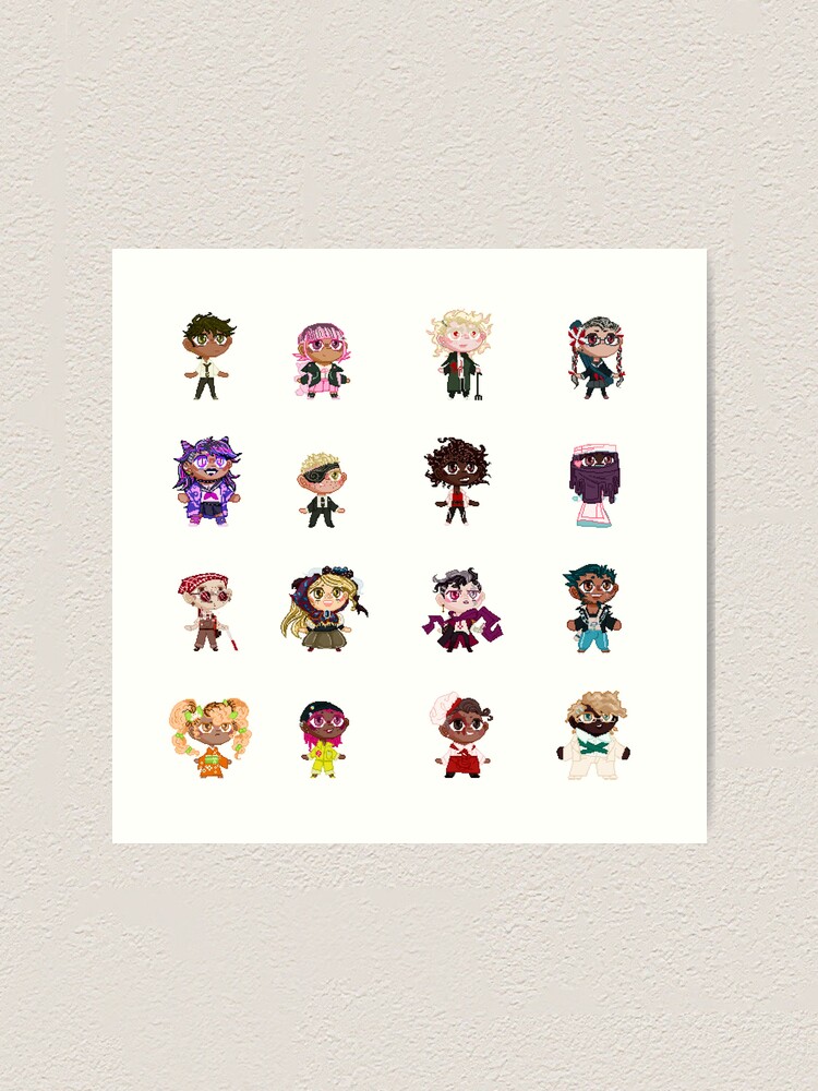 "SDR2 Headcanons Squinkified Pixels" Art Print for Sale by harpoon--gun ...