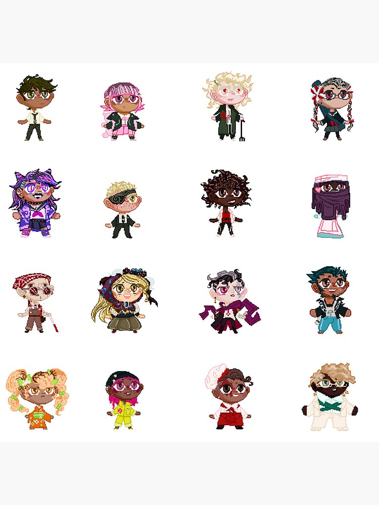 "SDR2 Headcanons Squinkified Pixels" Art Print for Sale by harpoon--gun ...