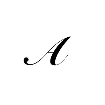 "Simple cursive letter A" Art Print for Sale by ComfyCloud | Redbubble