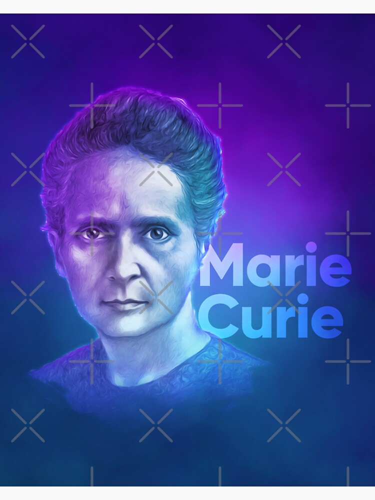 Pegatina «Perfil coloreado de Marie Curie» de abbasbadr | Redbubble