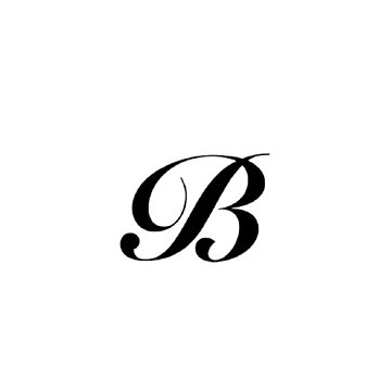 "Simple cursive letter B big font" Art Print for Sale by ComfyCloud ...