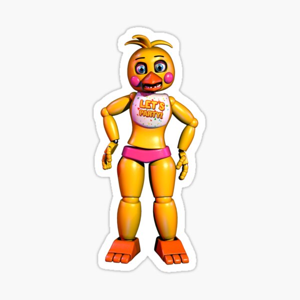 "FNAF Toy Chica" Sticker for Sale by ChocolateColors | Redbubble