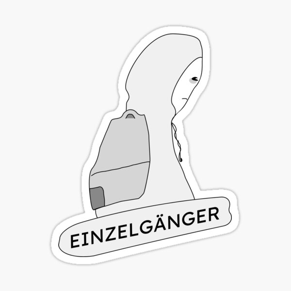 "Cool loner design" Sticker by florigold | Redbubble