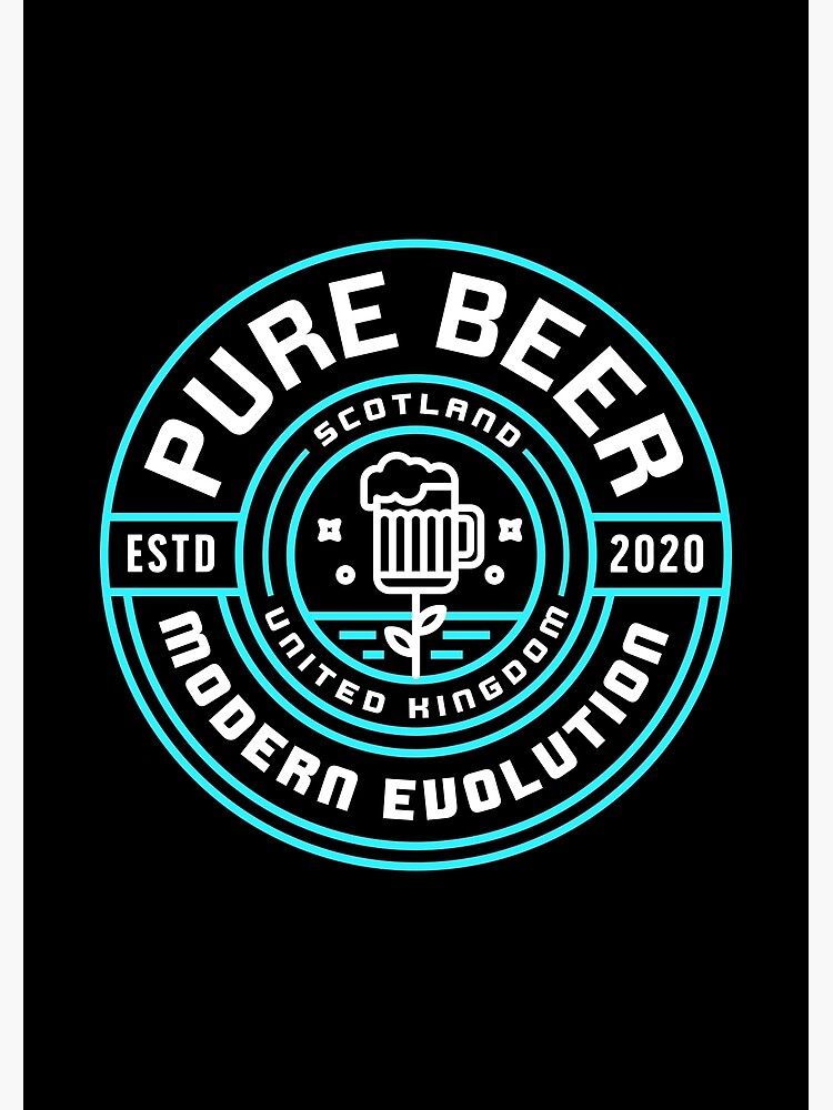 "Pure Beer Logo" Poster for Sale by outtathistown | Redbubble