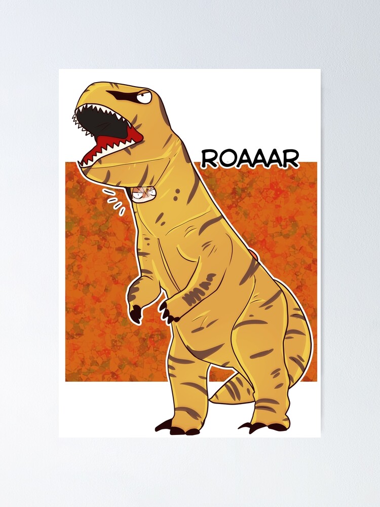 "Webtoon Quality Content BL DINOTREVOR ver1 Dinosaur costume" Poster by ...
