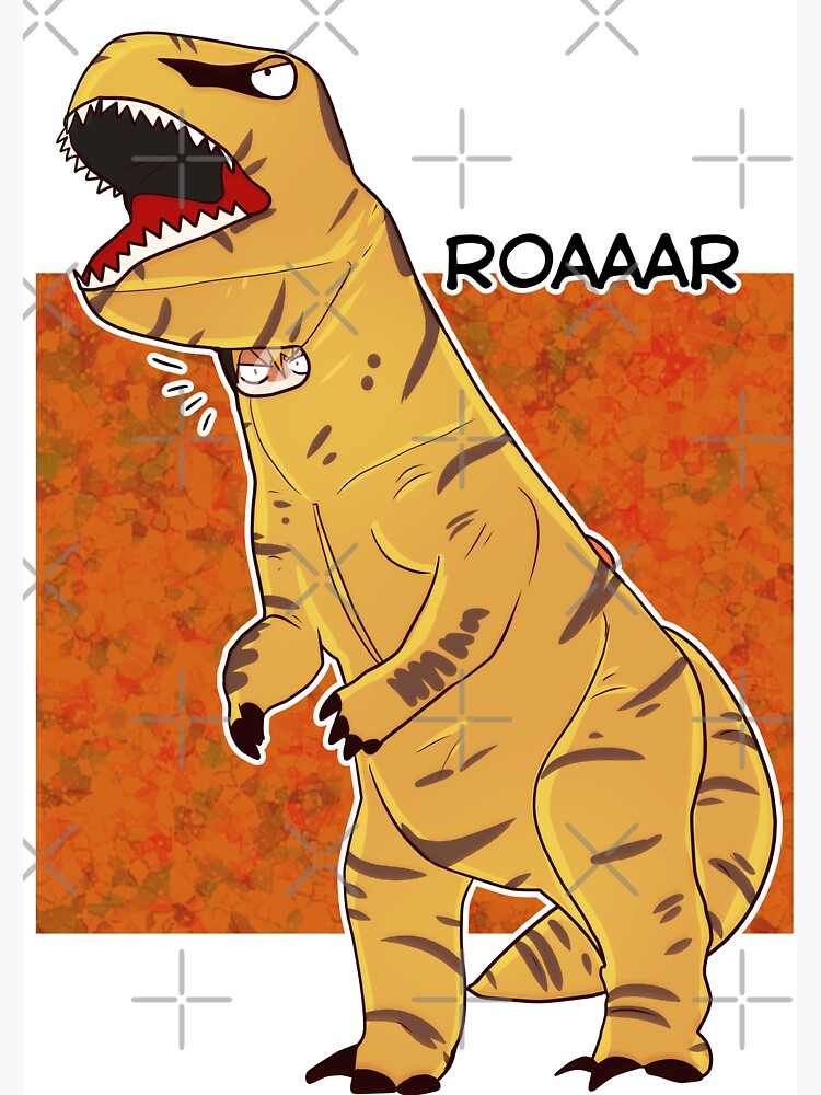 "Webtoon Quality Content BL DINOTREVOR ver1 Dinosaur costume" Sticker ...