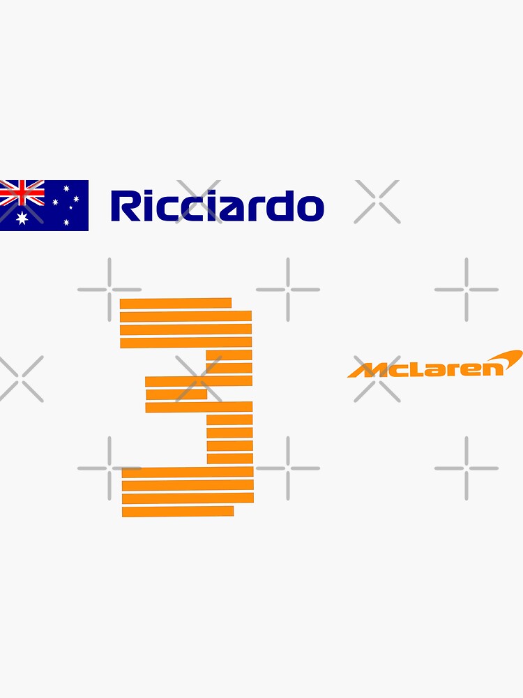 "F1 2022 Daniel Ricciardo 3 Mclaren" Sticker for Sale by larsmeijer11 ...