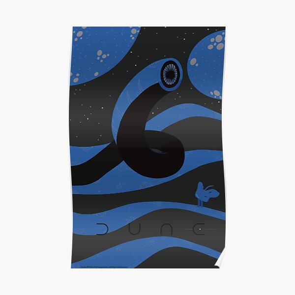 "Dune Sandworm & Paul on Arrakis (Logo Included) " Poster by ...