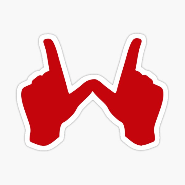 "Wisco Hands" Sticker by ally-schwaeber | Redbubble
