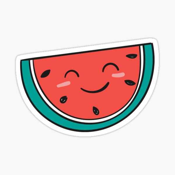 "Cute watermelon cartoon " Sticker by saf9a | Redbubble
