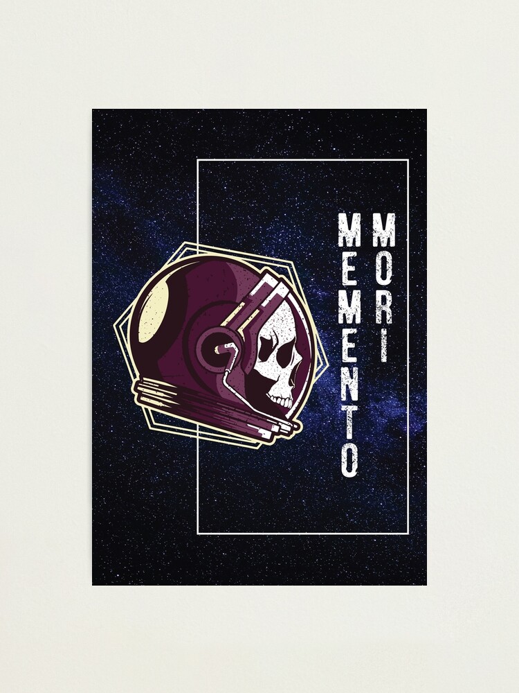 "Memento Mori - Memento Mori Art - Skull Astronaut Skeleton - Latin ...