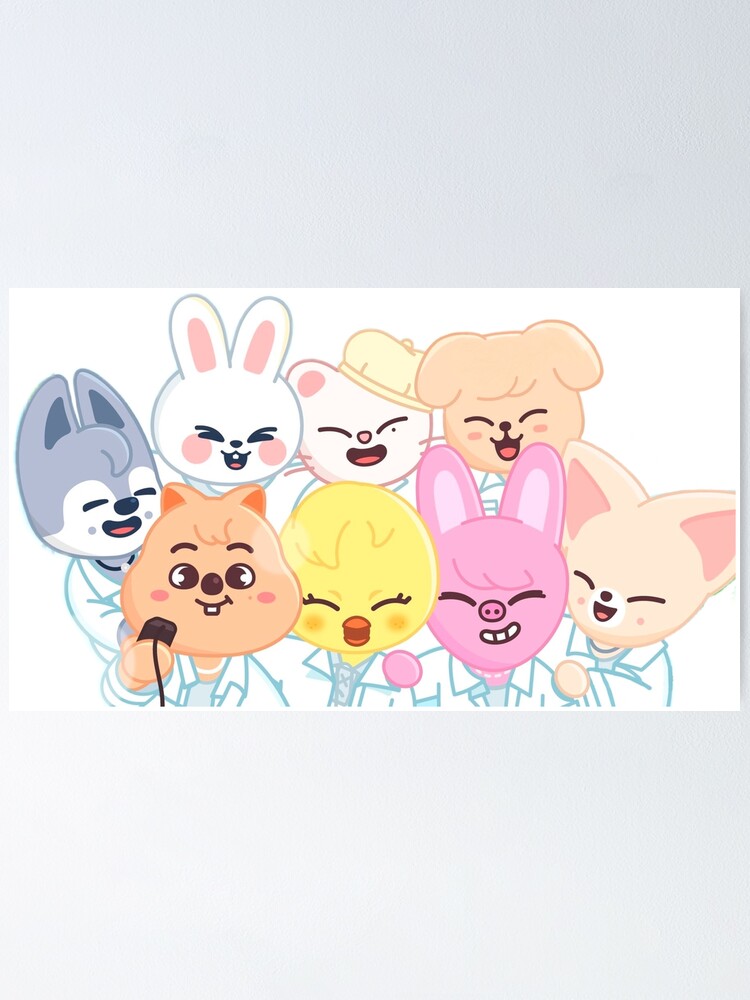 "SKZOO Stray Kids" Poster by nuzadraws | Redbubble