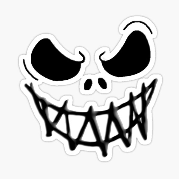 "Creepy Smile, Scary Smile," Sticker by Maculele | Redbubble