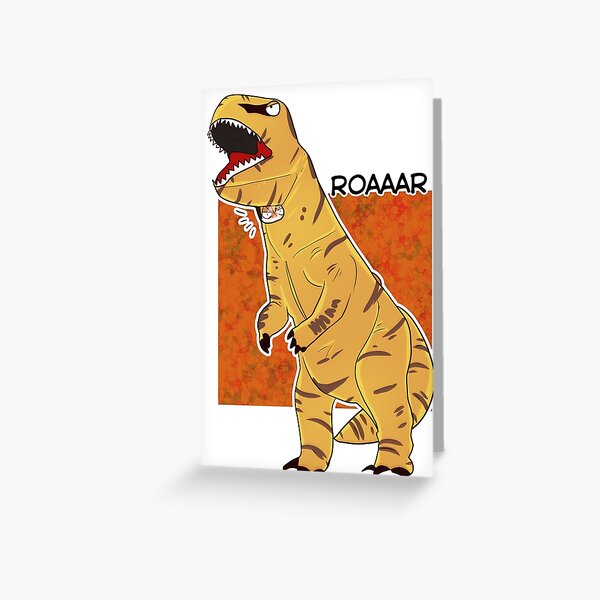 "Webtoon Quality Content BL DINOTREVOR ver2 Dinosaur costume" Greeting ...