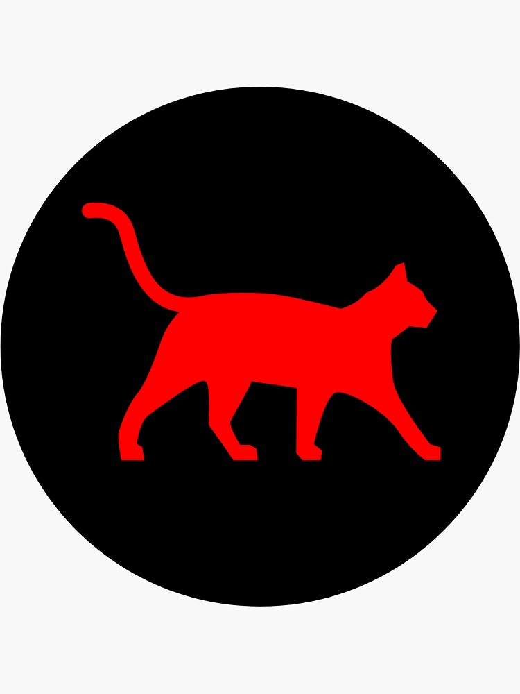 "Cat Lover CVI Friendly High Contrast for Blind Low Vision" Sticker for ...