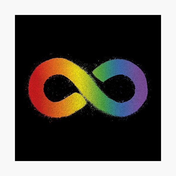"Rainbow Infinity Symbol | Autism Pride Sticker | Neurodiversity ...
