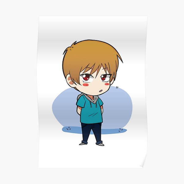 "Webtoon Quality Content BL Chibi Trevor" Poster by Punnynn-store ...