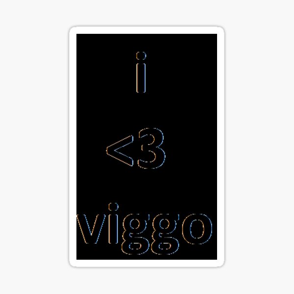 "viggo" Sticker for Sale by juztnormalshop | Redbubble