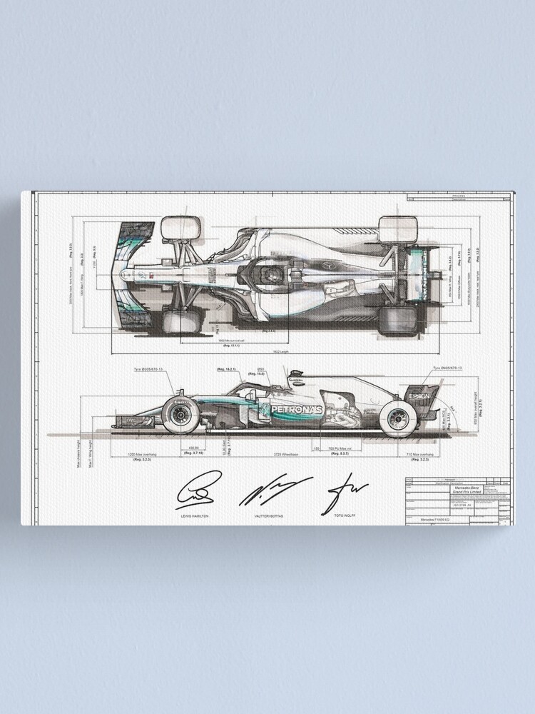 "F1 blueprint 2022" Canvas Print for Sale by mehdinovish | Redbubble