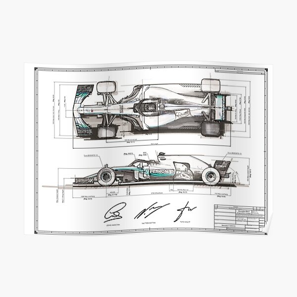 "F1 blueprint 2022" Poster for Sale by mehdinovish | Redbubble