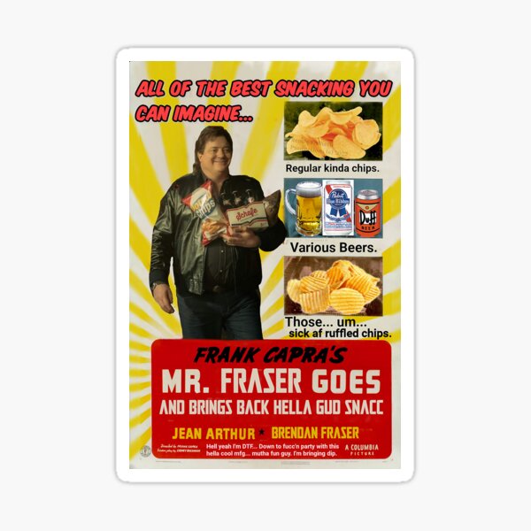 "Mr. Fraser Bringing back snacc" Sticker by reallypathetic | Redbubble