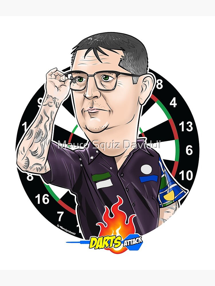 "Caricatura Gary Anderson by Darts Attack" Poster for Sale by Squiz66 ...