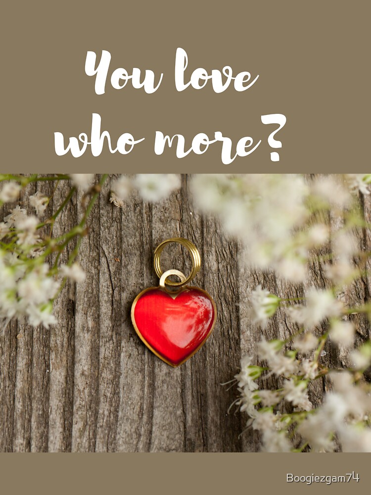 "Who loves who more" Sticker by Boogiezgam74 | Redbubble
